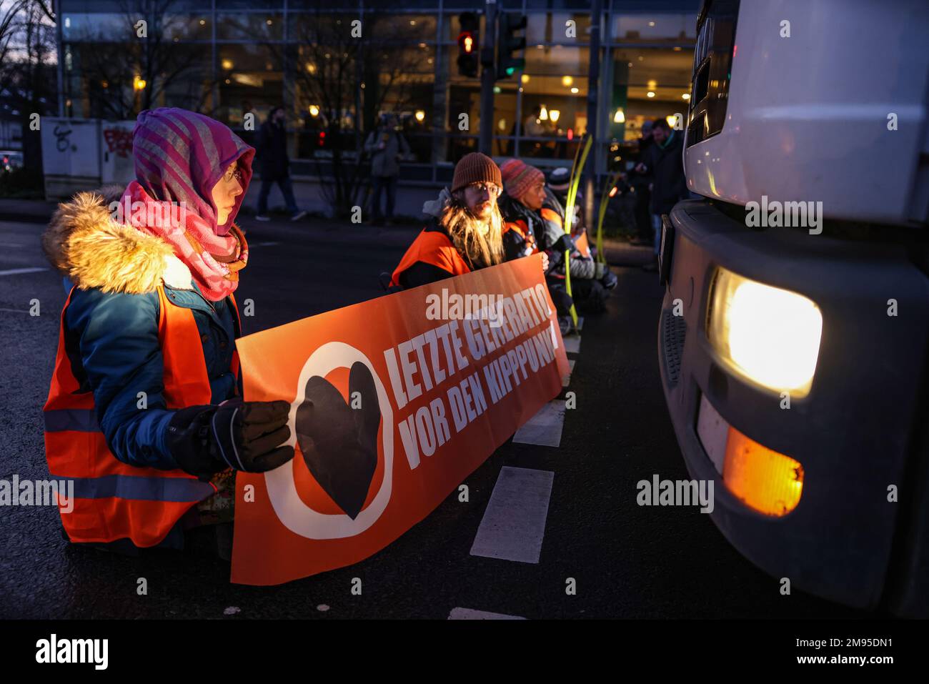 Cologne, Germany. 17th Jan, 2023. Activists from the environmental ...
