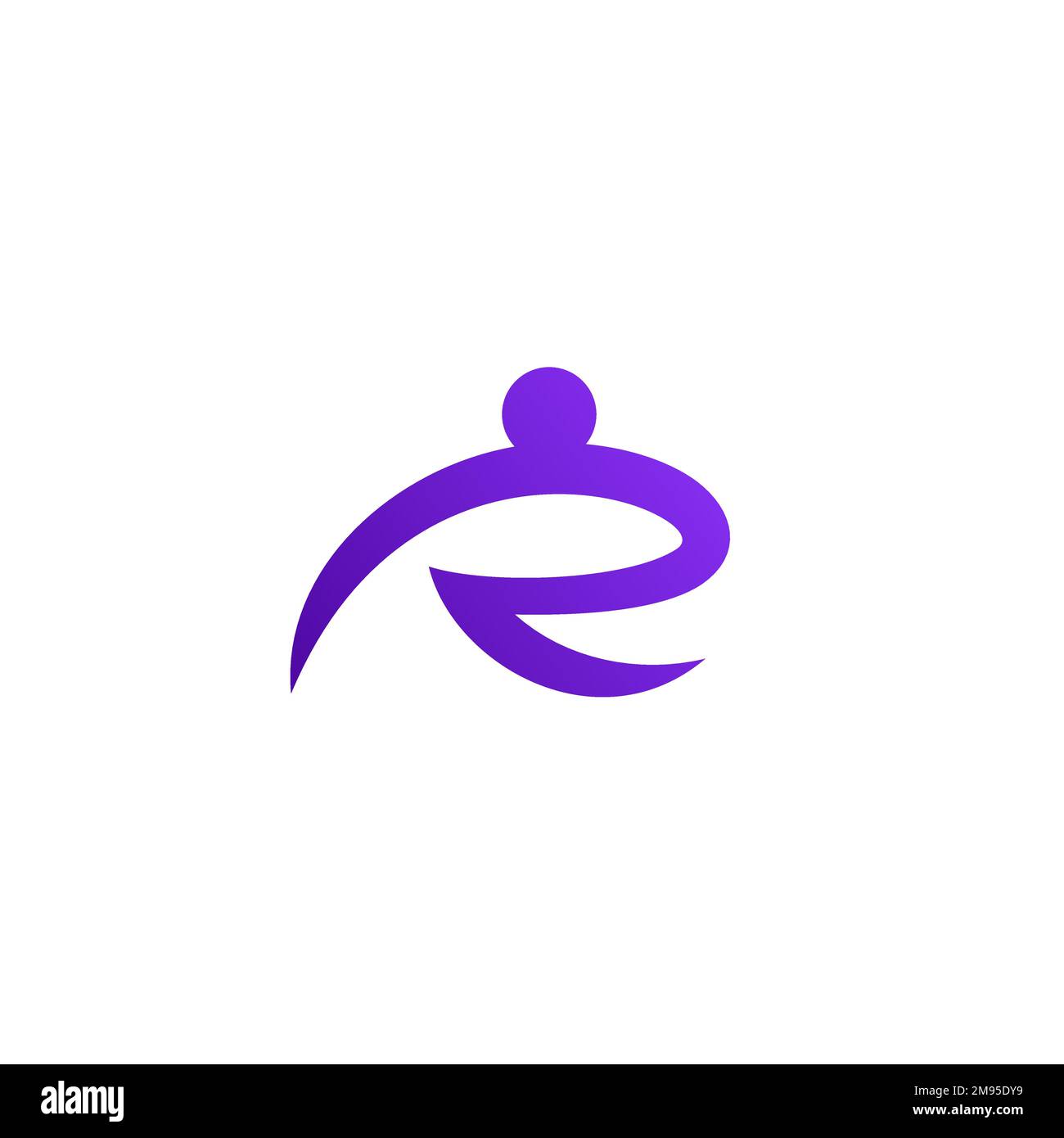 R People Logo Design. Run Logo. R Human Abstract logo Stock Vector ...