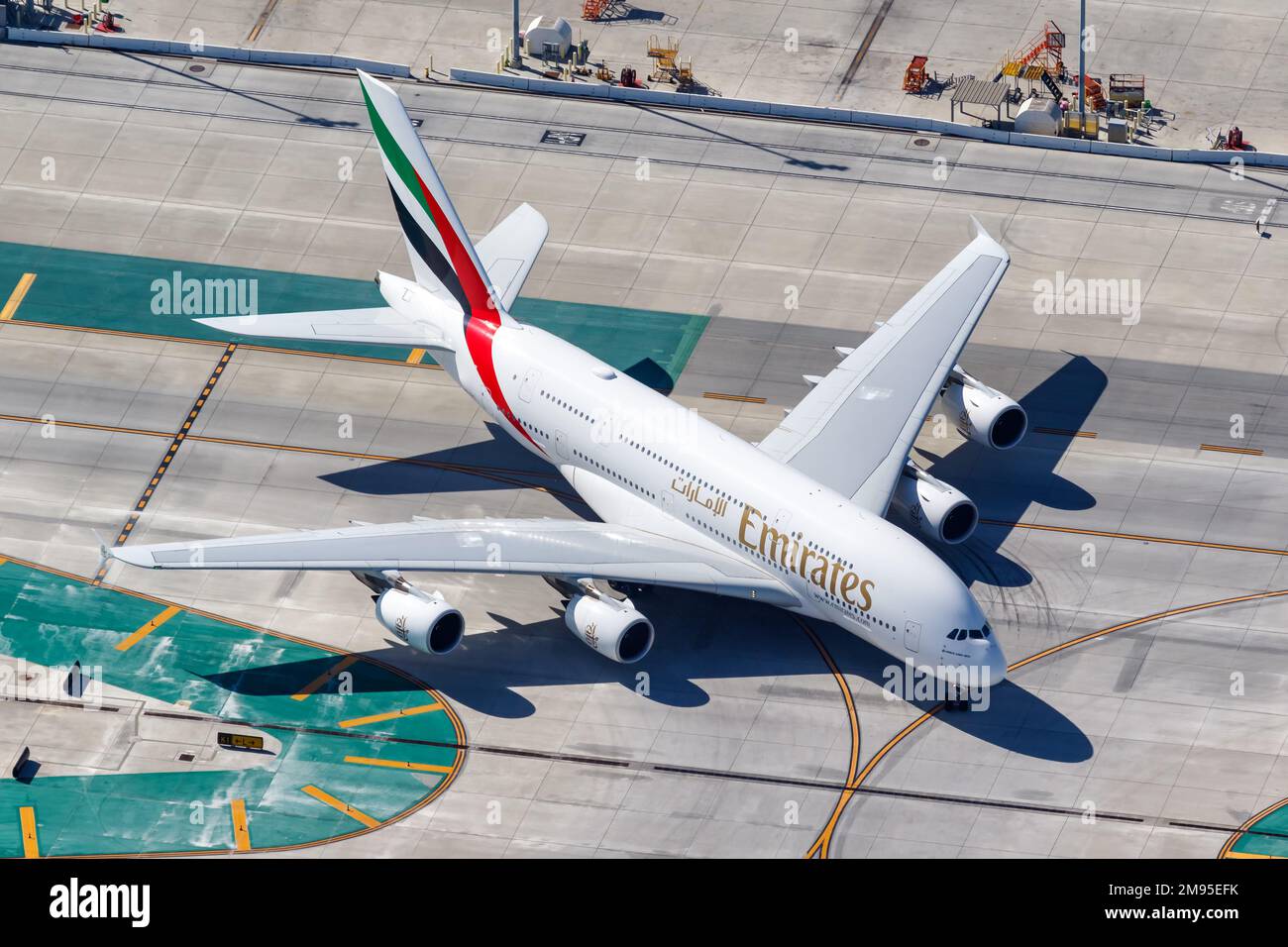 Los Angeles, United States - November 4, 2022: Emirates Airbus A380-800 ...