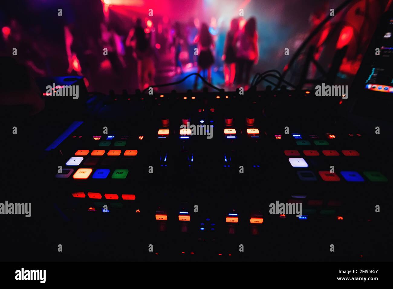 Audio control panel colorful buttons hi-res stock photography and ...