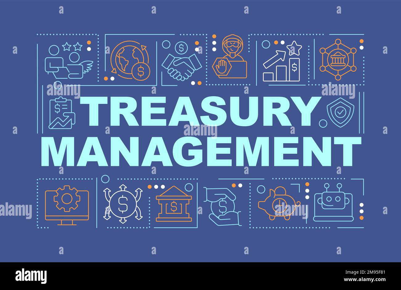 Treasury management word concepts dark blue banner Stock Vector Image & Art - Alamy