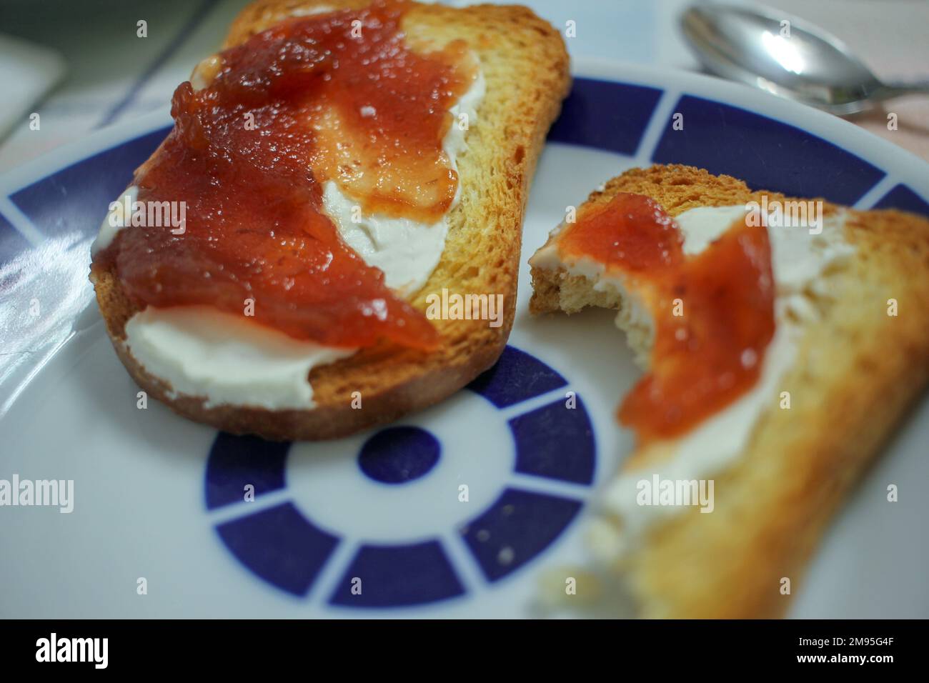 Toast breakfast cheese jam hi-res stock photography and images - Alamy