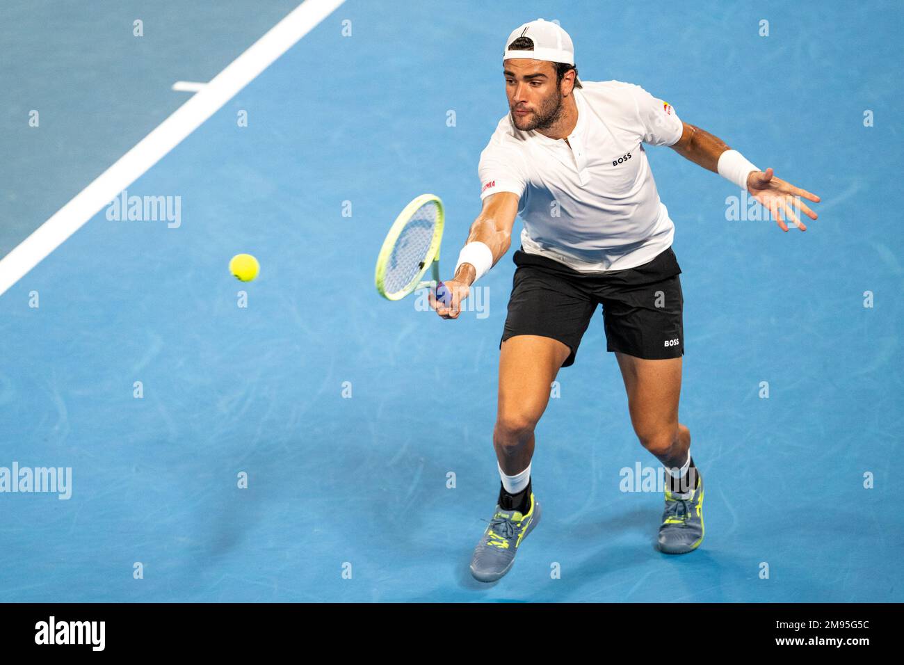Melbourne, Australia. 17th Jan, 2023. MELBOURNE, AUSTRALIA - JANUARY 17: Matteo Berrettini of ...