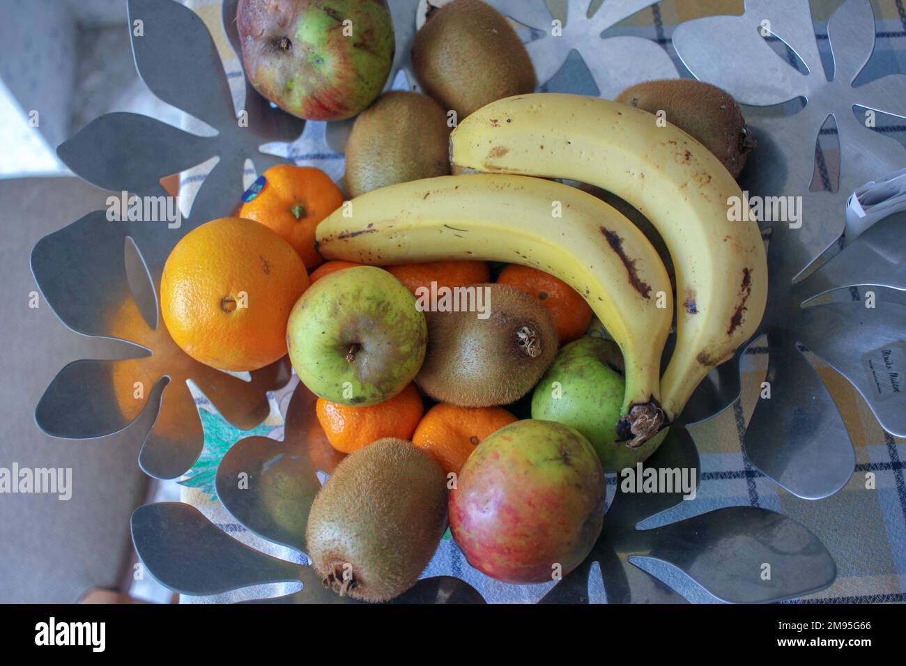 some fruits full of vitamins at home Stock Photo - Alamy