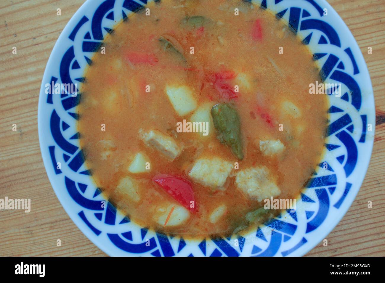 delicious spanish plate made with tuna and vegetables Stock Photo - Alamy