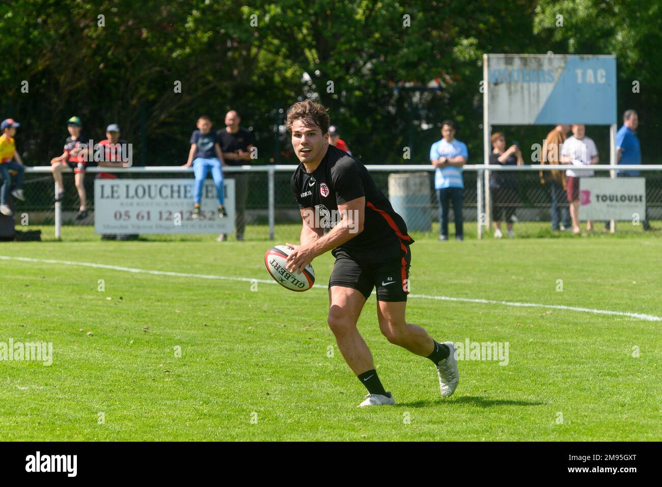 Rugby. Training of the Stade Toulousain football team at the Toulouse ...
