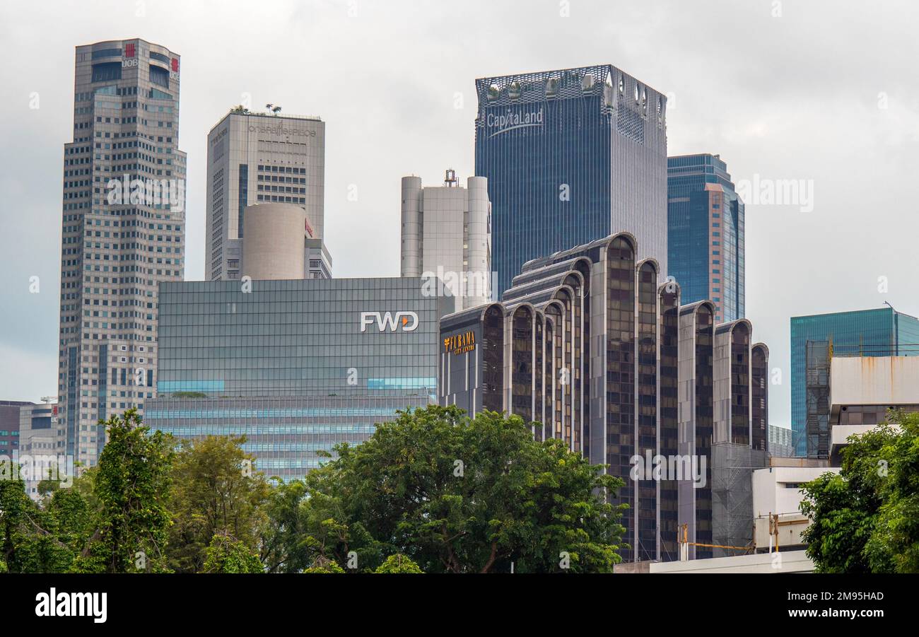 Office towers and skyscrapers in downtown Singapore Stock Photo - Alamy