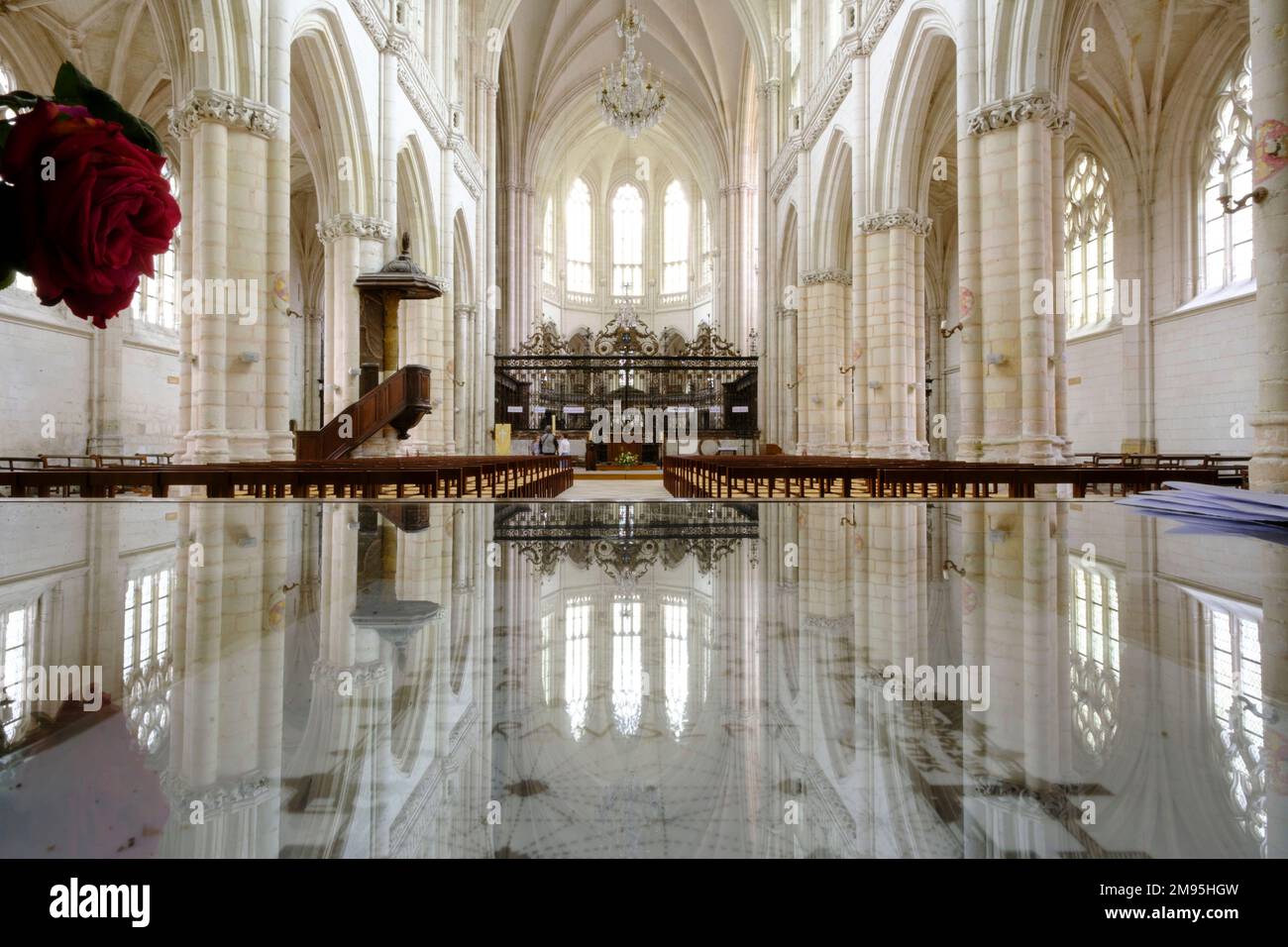 Saint Riquier (northern France): the Abbey Church, building registered ...