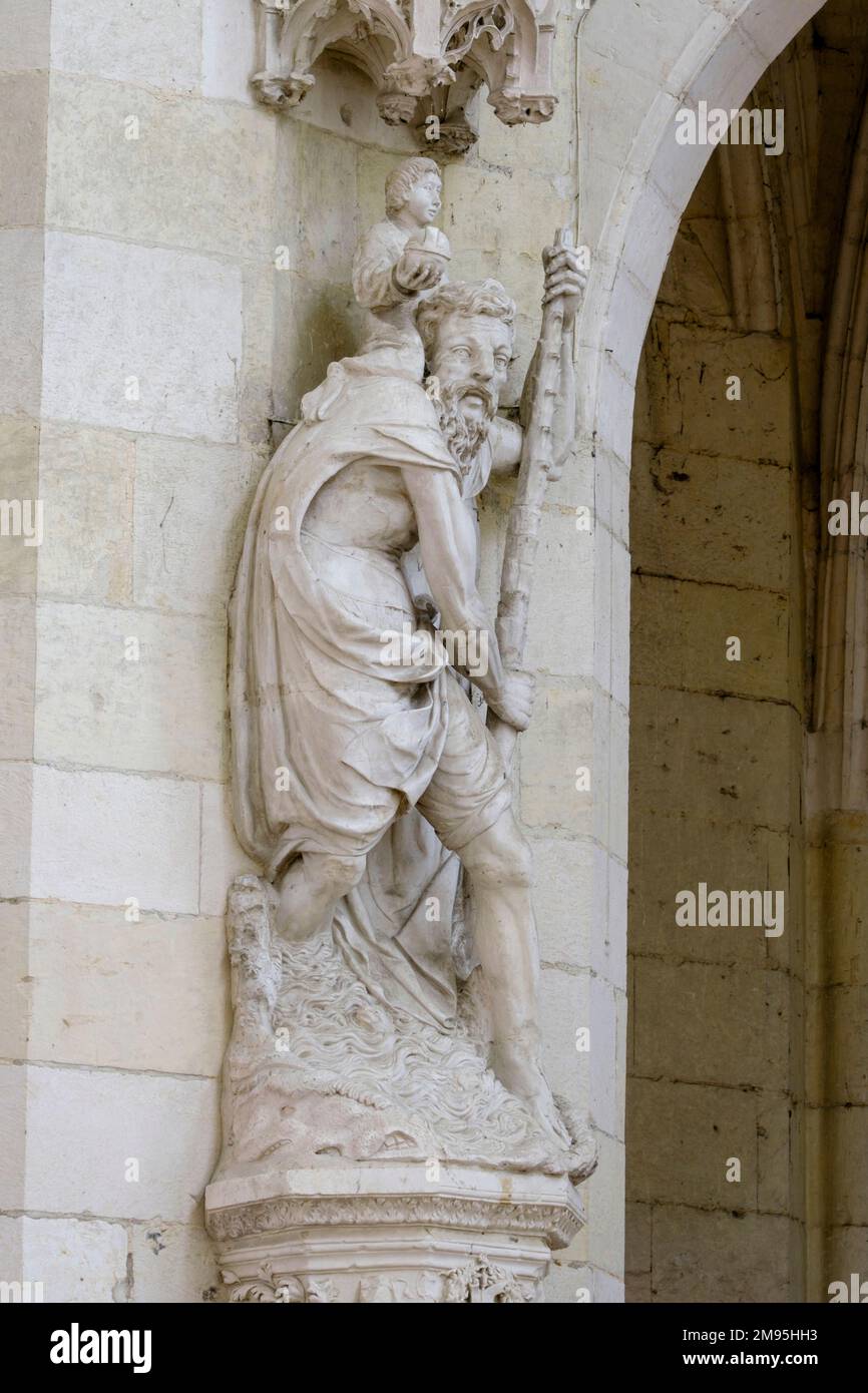 Saint Riquier (northern France): the Abbey Church, building registered ...