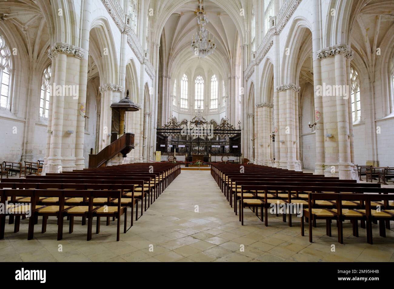 Saint Riquier (northern France): the Abbey Church, building registered ...