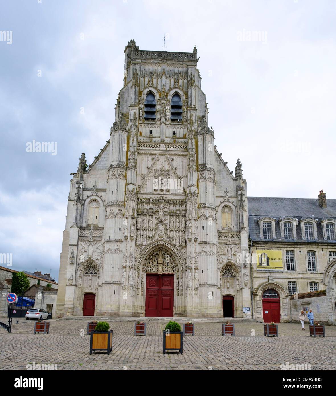 Saint Riquier (northern France): the Abbey Church, building registered ...