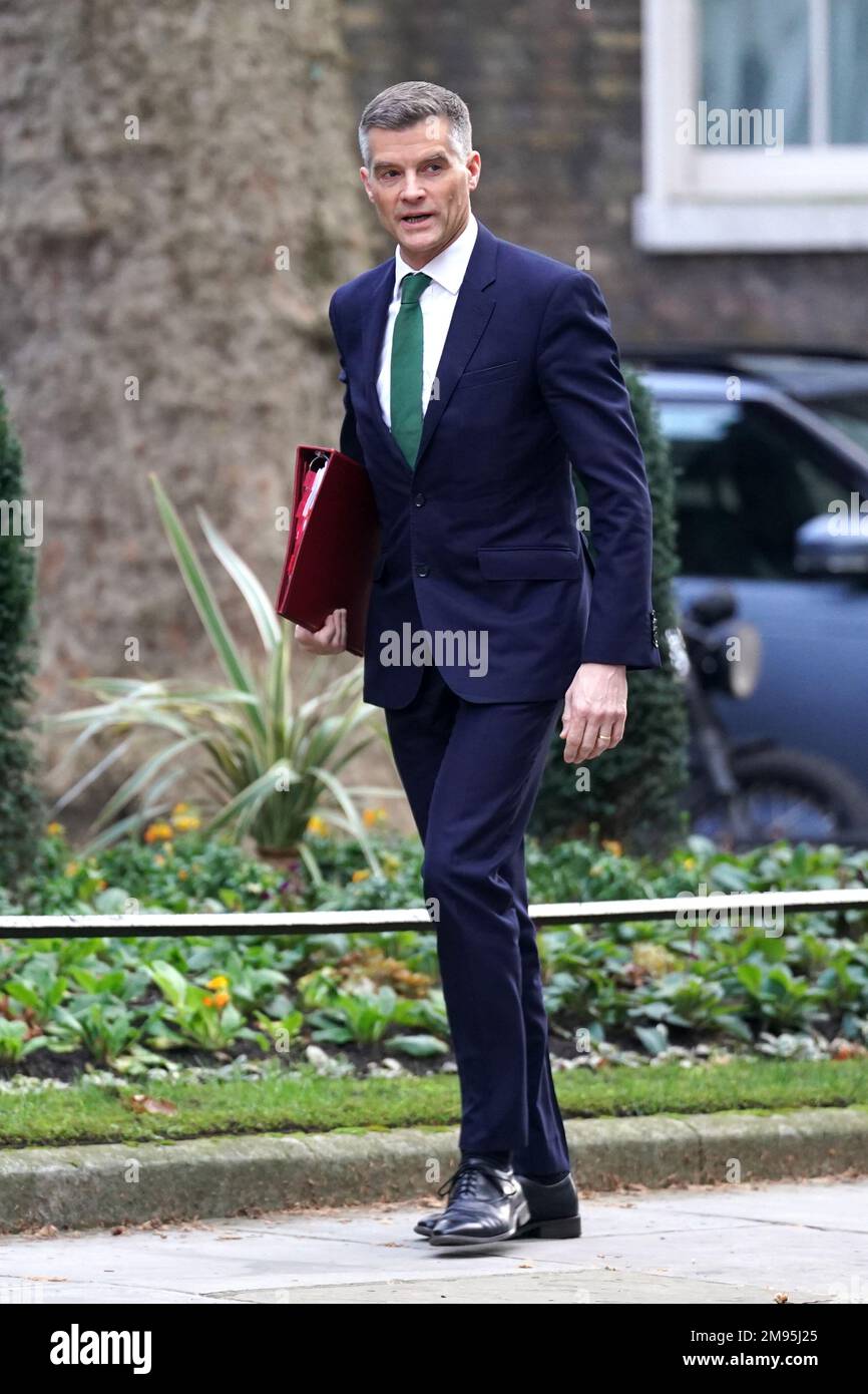 Transport Secretary Mark Harper arriving in Downing Street, London ...