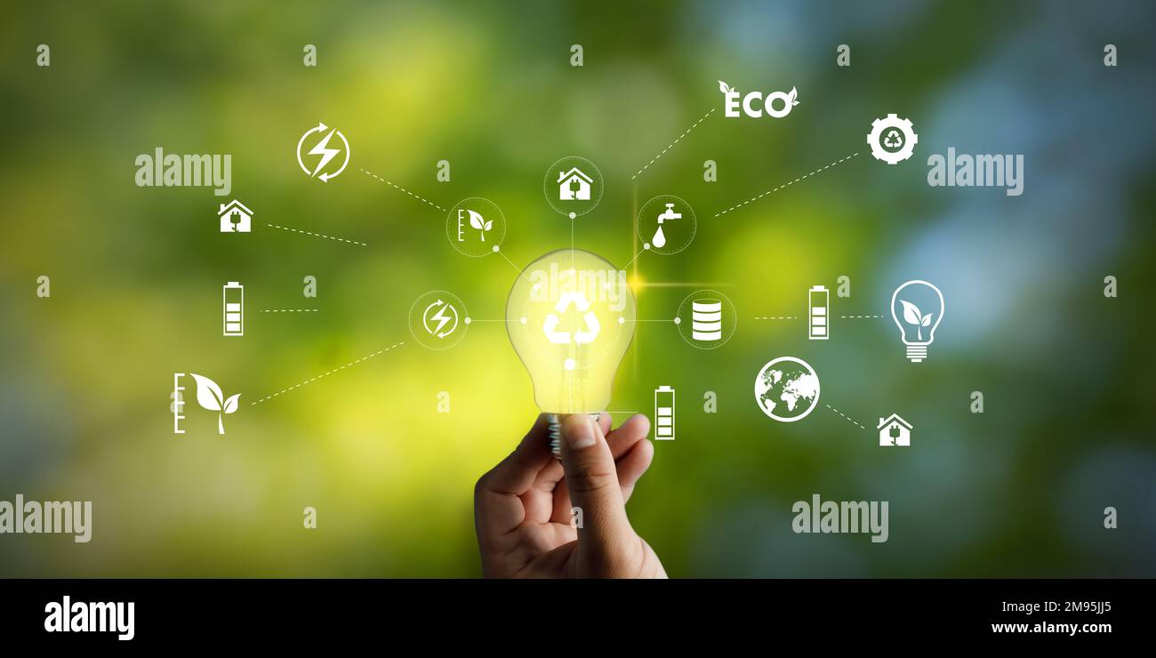 green energy concept energy sources sustainable Ecology Elements Stock ...