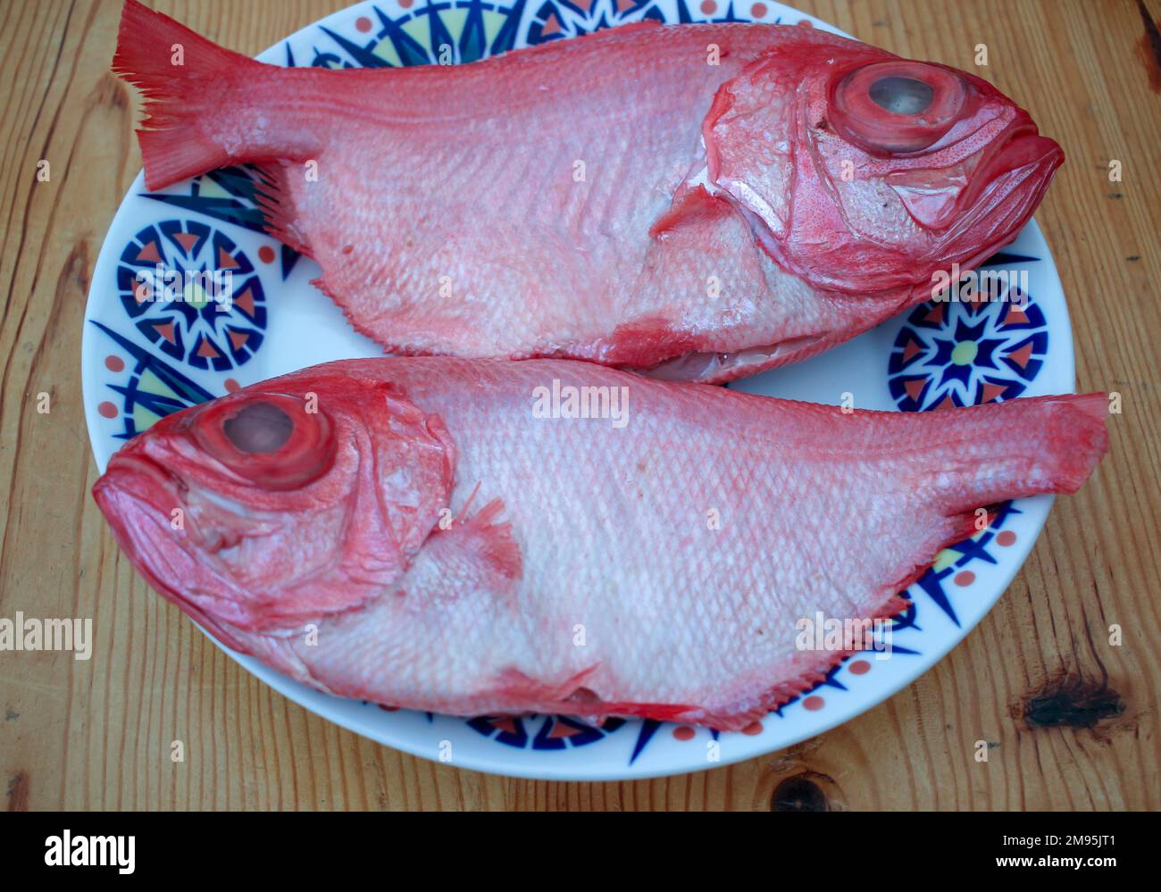 two red bream or beryx decadactylus ready to be cooked Stock Photo - Alamy