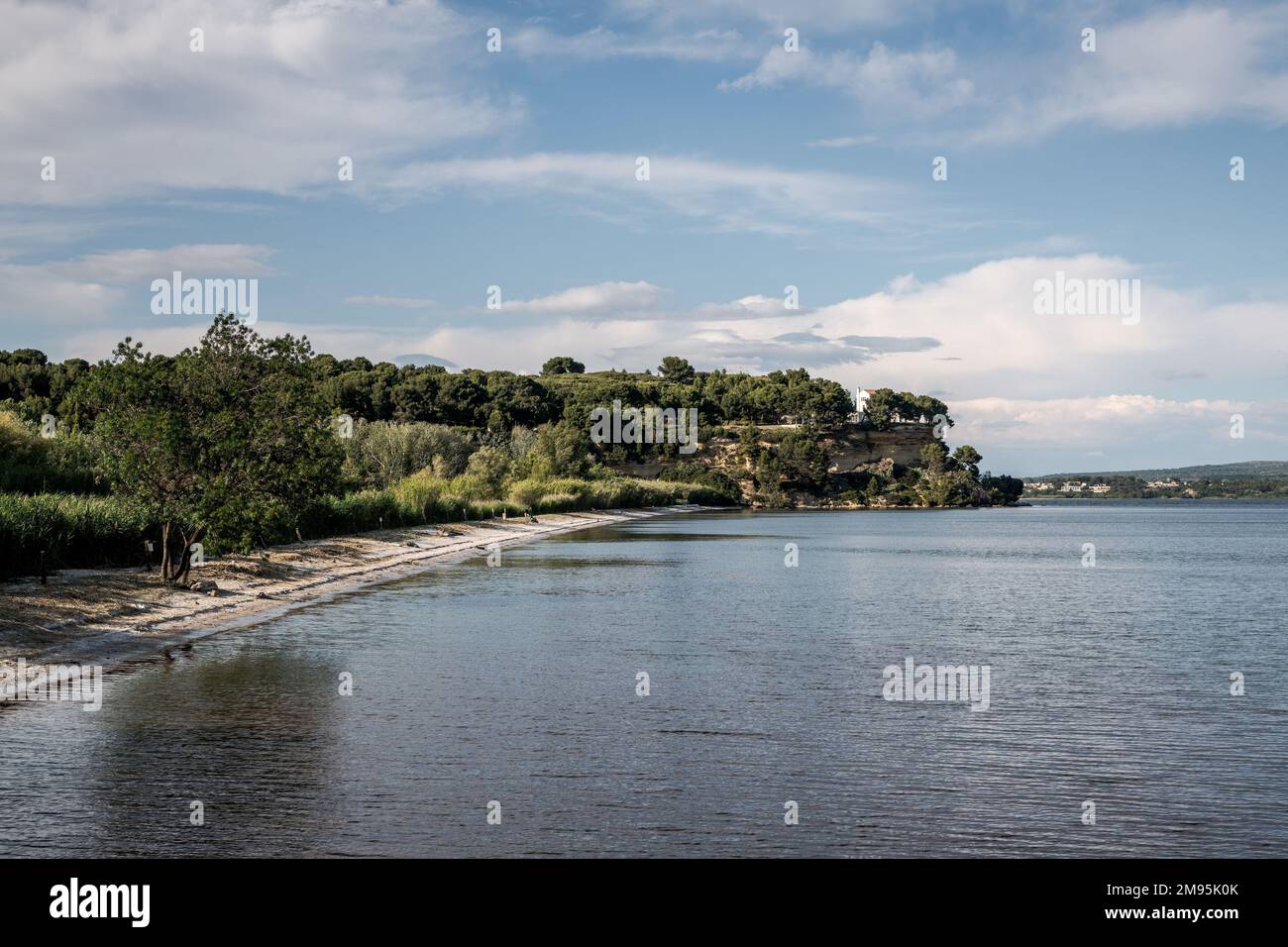 Brackish water lagoon “etang de Berre”: overview of the banks of the ...