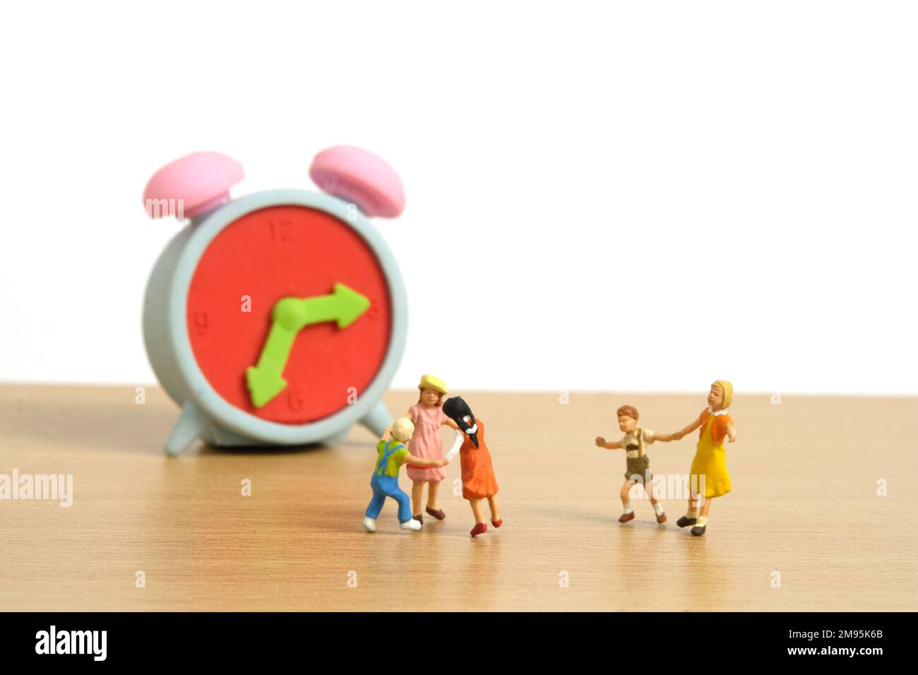 Miniature people toy figure photography. Playing time concept. Kids ...