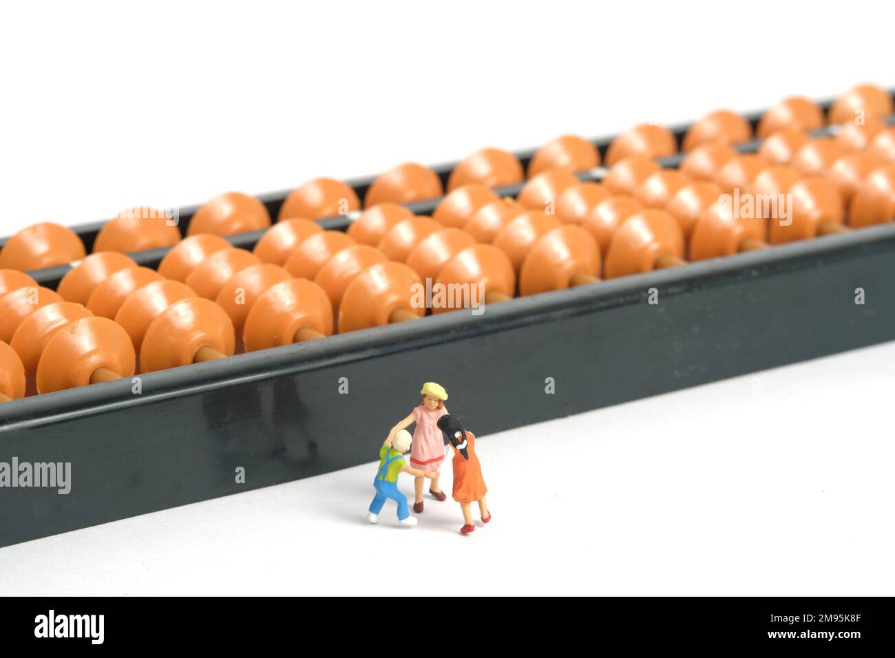 Miniature people toy figure photography. Fun learning concept. Kids ...