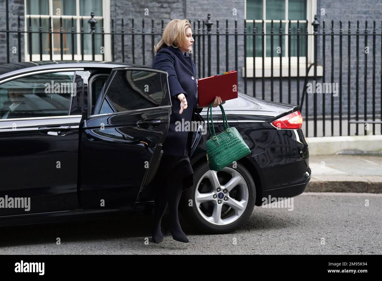 Leader of the House of Commons Penny Mordaunt arriving in Downing Street, London, ahead of a ...
