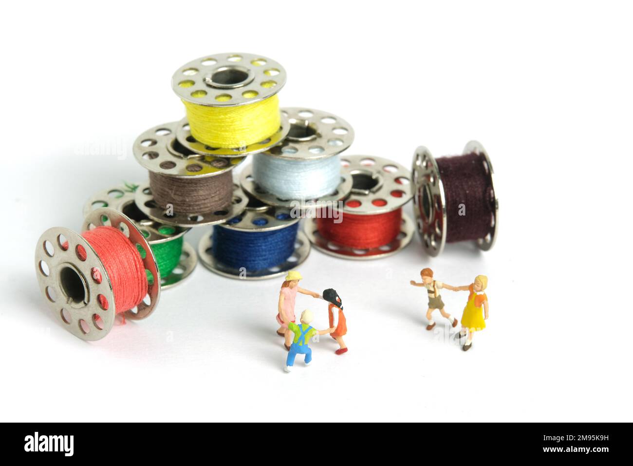 Miniature people toy figure photography. Playground arena concept. Kids ...