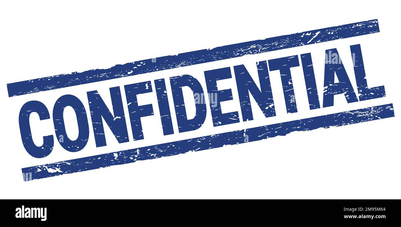 Confidential text on rectangle hi-res stock photography and images - Alamy