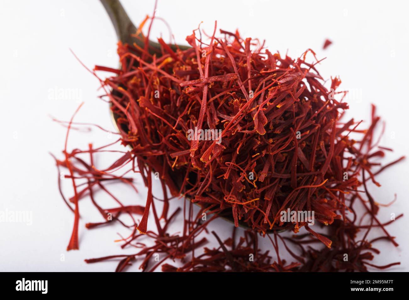 The World's Most Expensive Spice: Beautiful Saffron on Blank Background ...