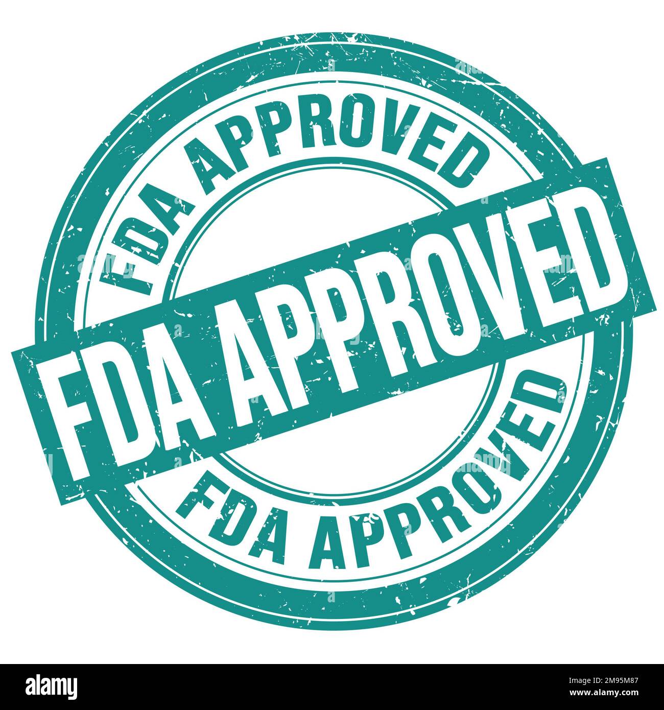 FDA APPROVED text written on blue round grungy stamp sign Stock Photo ...