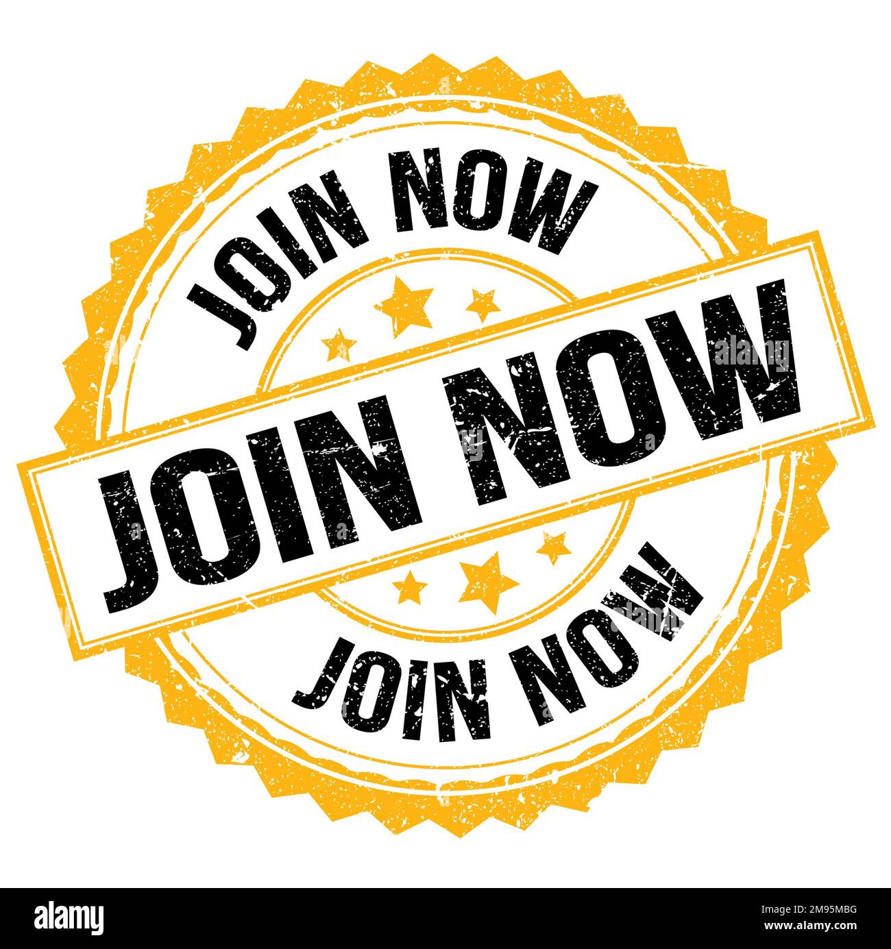 JOIN NOW text written on yellow-black round stamp sign Stock Photo - Alamy