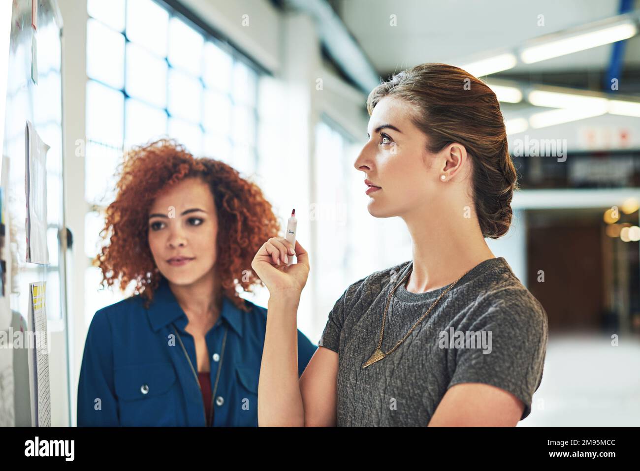 Collaboration, meeting and strategy with a business woman team working ...