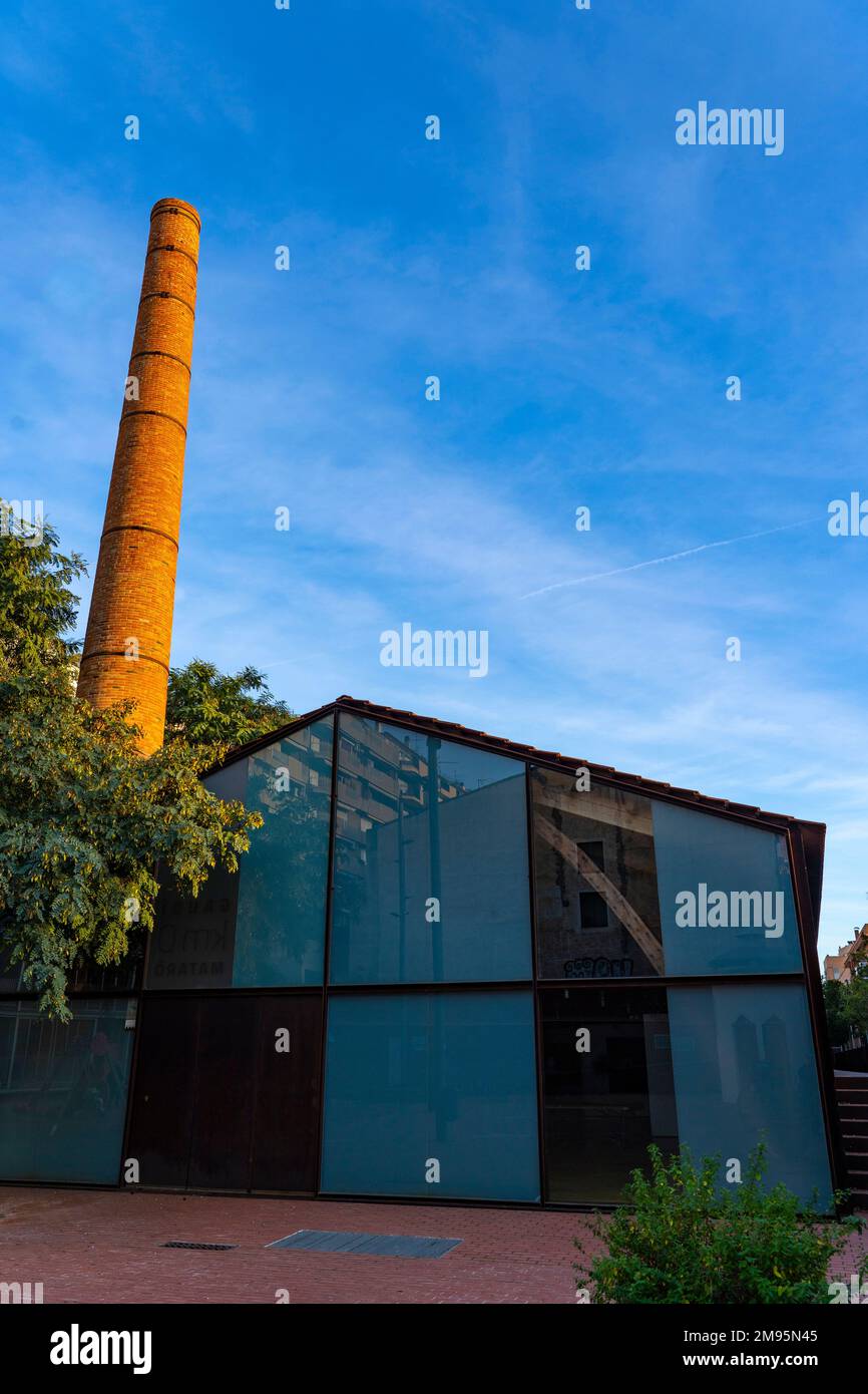 La Nau Gaudí de Mataró, Barcelona, Spain. former industrial building ...