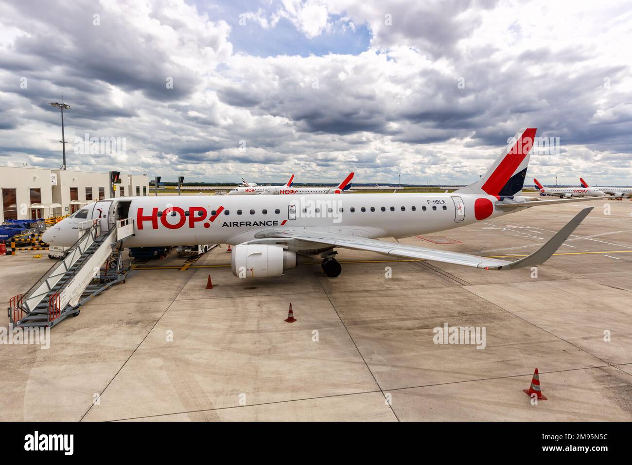 Paris, France - June 6, 2022: Hop! Air France Embraer 190 airplane at ...