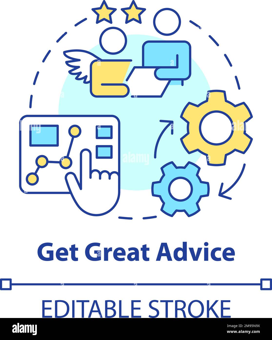 Money advice service logo Stock Vector Images - Alamy