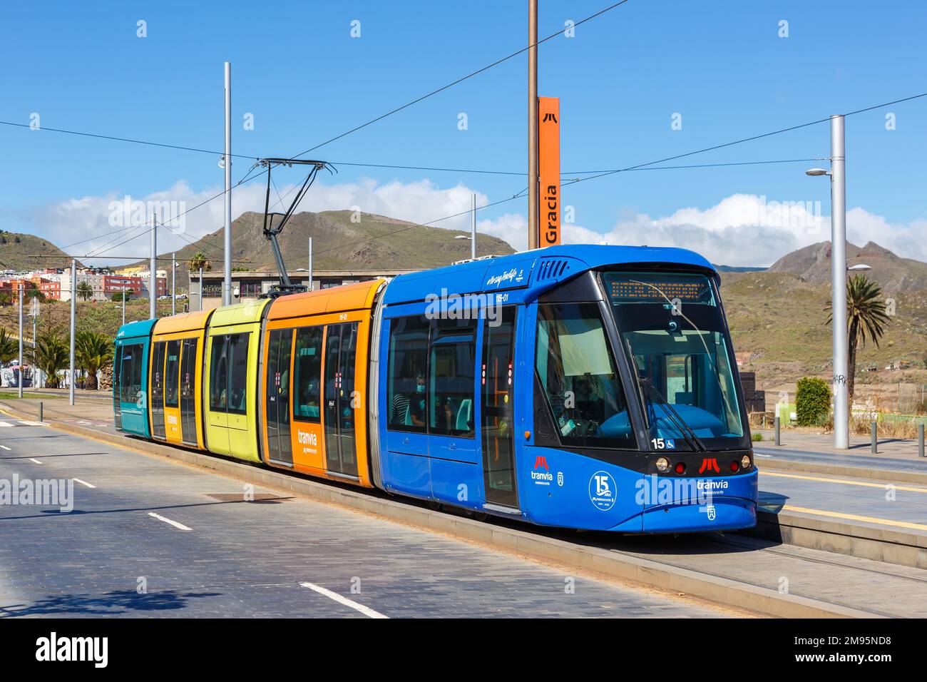 Tenerife, Spain - September 22, 2022: Modern Alstom Citadis 302 light ...