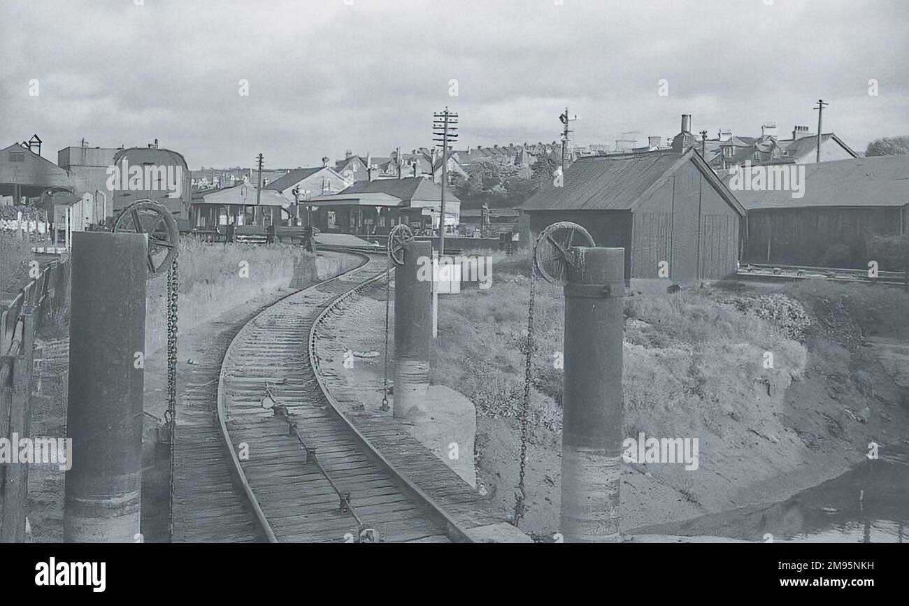 Wadebridge station on the Bodmin and Wadebridge Railway, probably in the mid-1930s Stock Photo ...