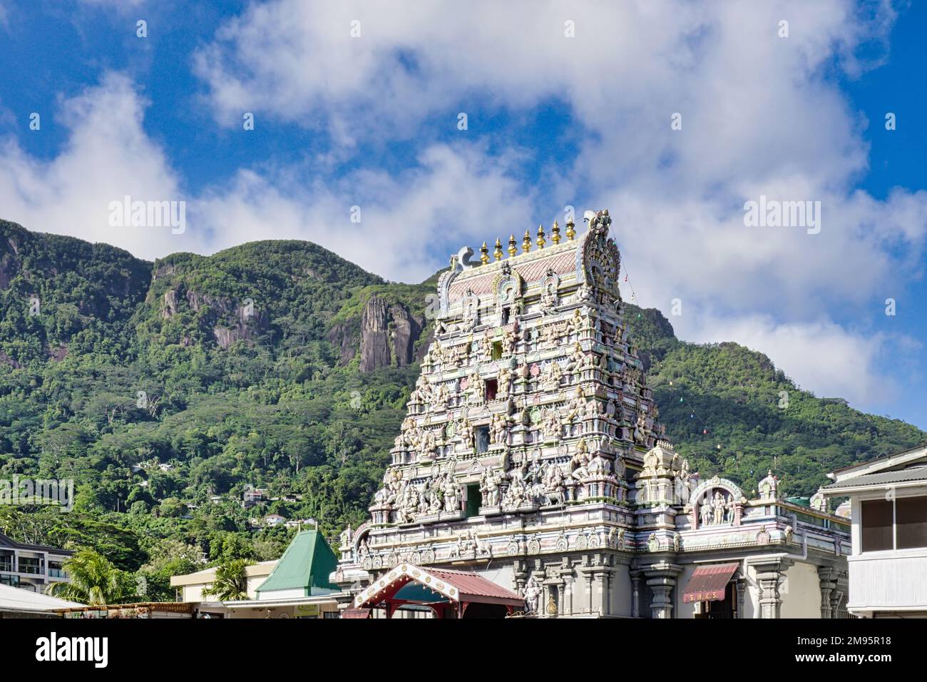 Seychelles vishnu temple hi-res stock photography and images - Alamy