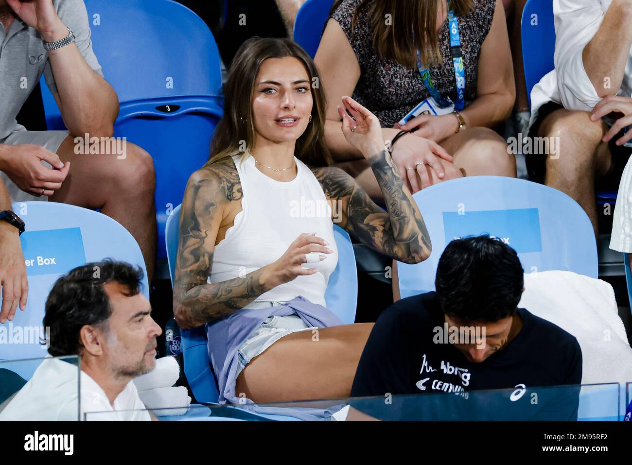 Melbourne, Australia, 17th Jan, 2023. Actor Sophia Thomalla, girlfriend ...