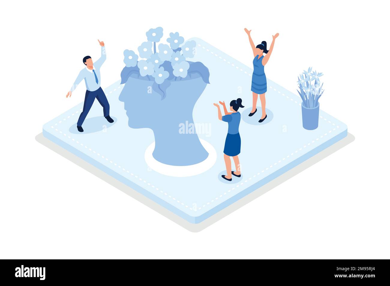 Characters trying to solve mentality problems and fighting against ...