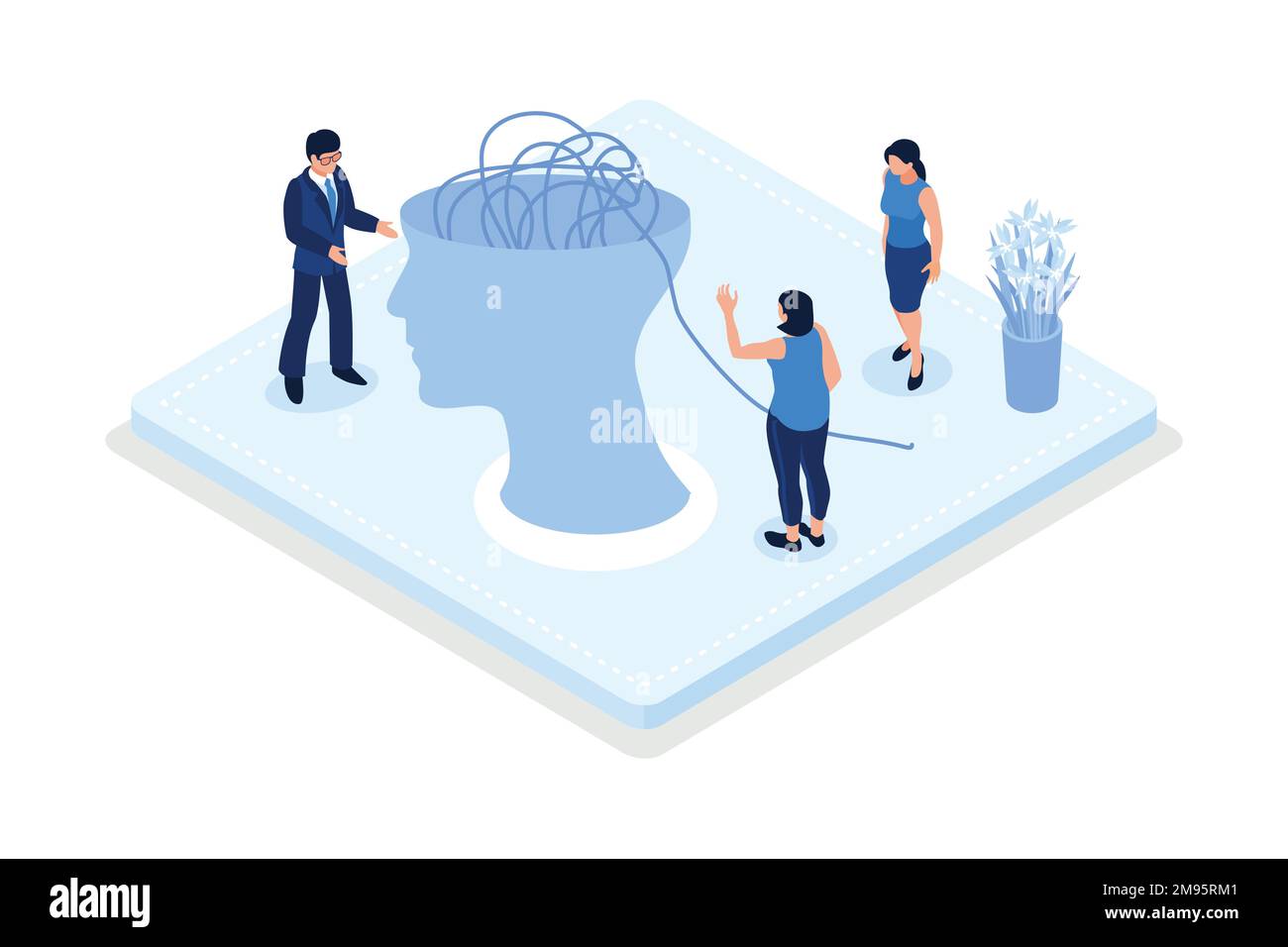 Characters trying to solve mentality problems and fighting against ...