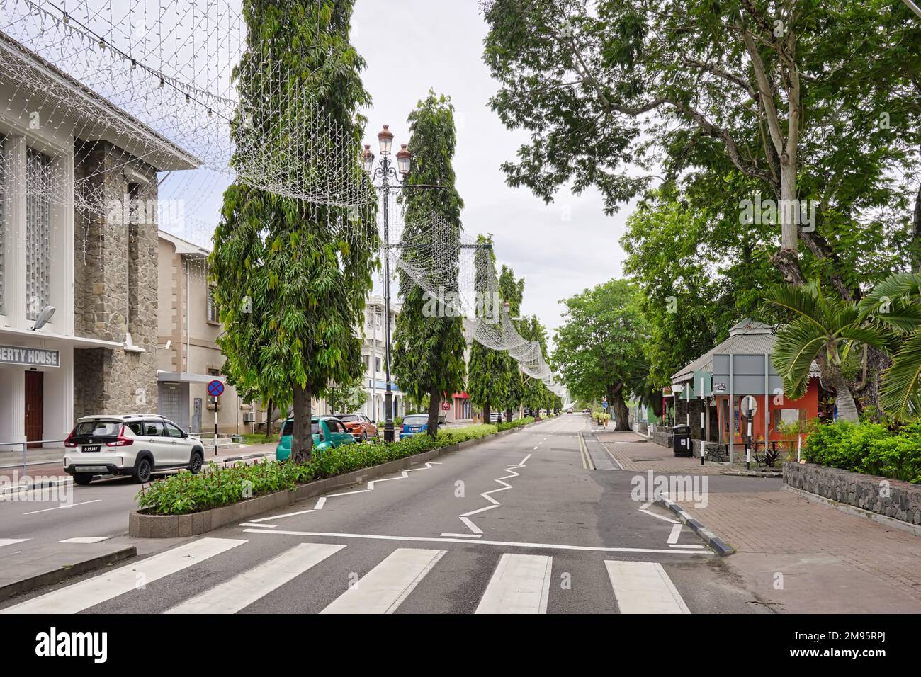 Mahe Seychelles, Victoria town centre, the clock tower was placed by ...