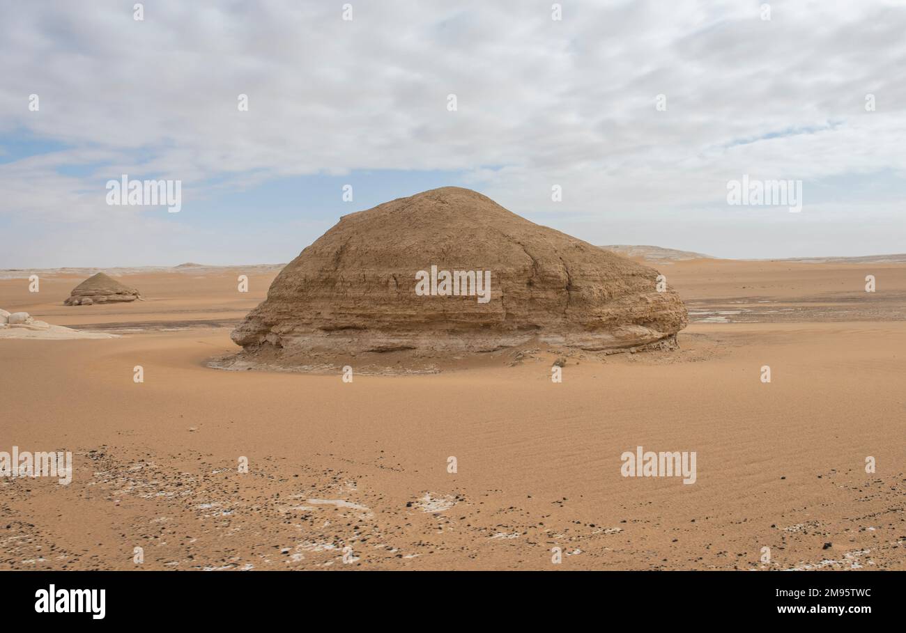Landscape scenic view of desolate barren western desert in Panoramic ...