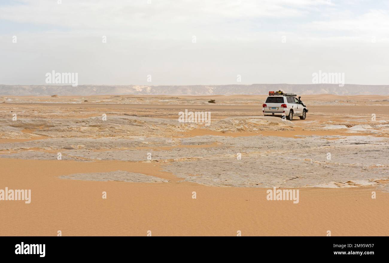 Landscape scenic view of desolate barren western desert in Panoramic ...