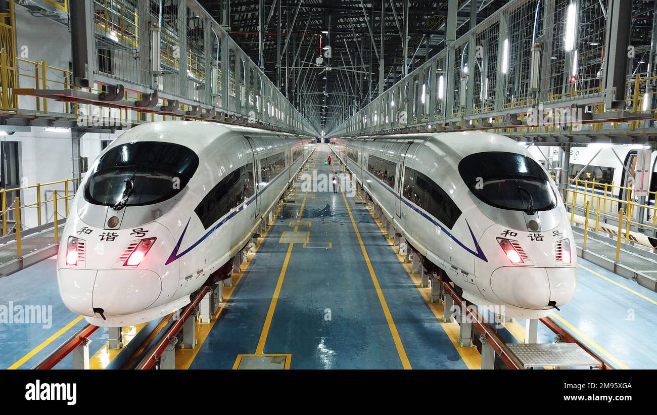 Changsha. 17th Jan, 2023. This drone photo taken on Jan. 17, 2023 shows ...