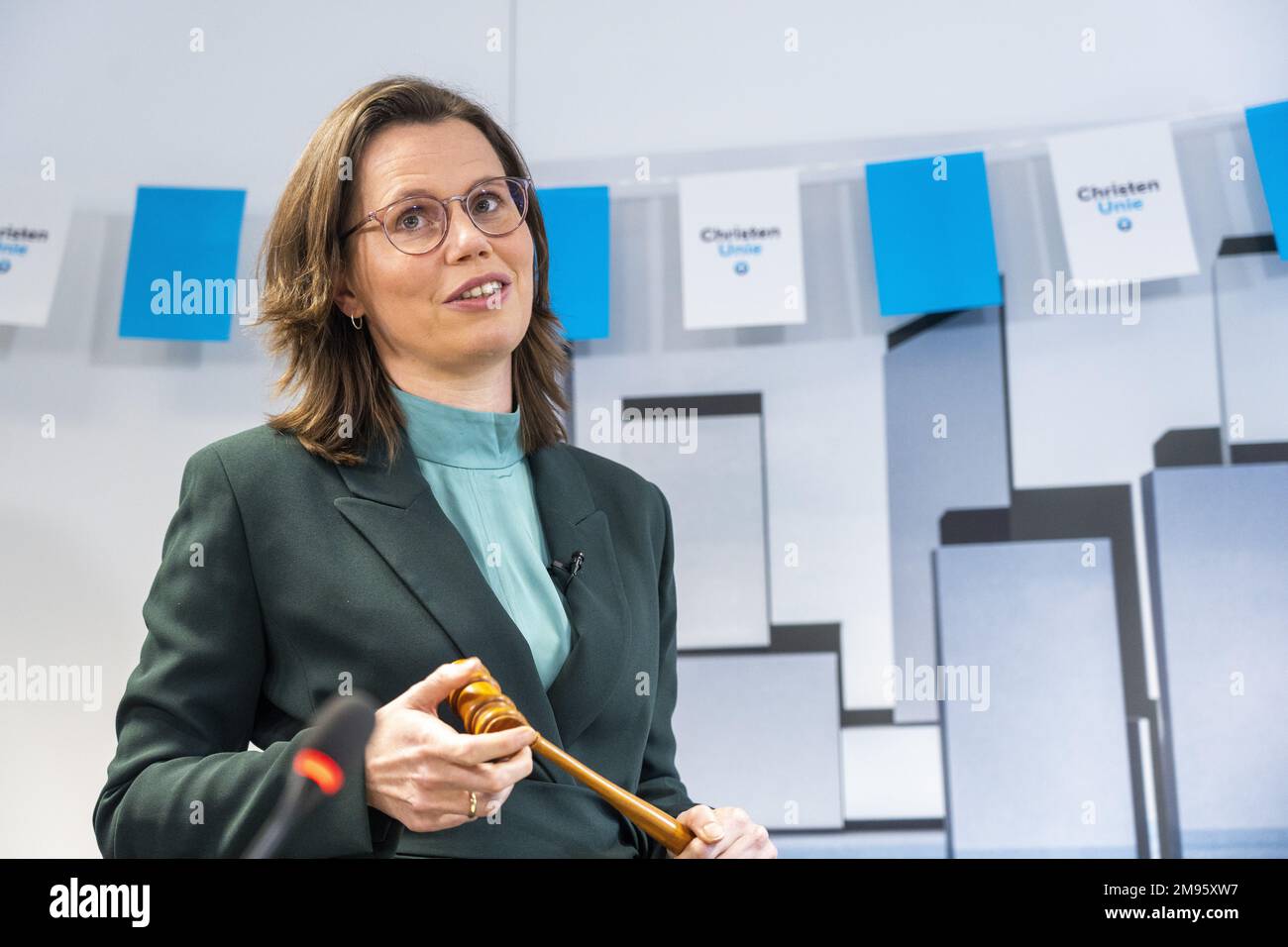 THE HAGUE - Mirjam Bikker during a party meeting of the ChristenUnie ...