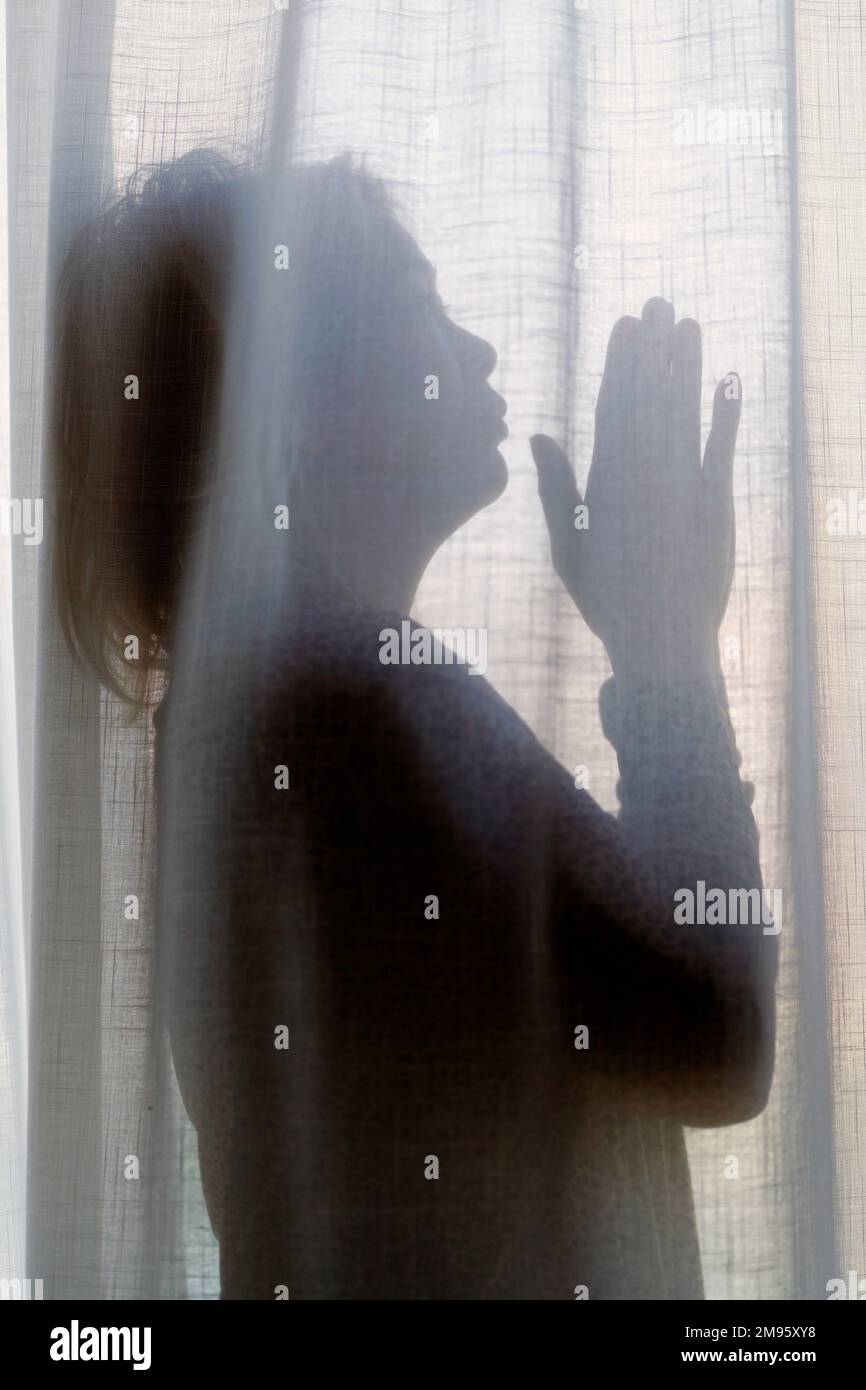Semi transparent curtain hi-res stock photography and images - Alamy