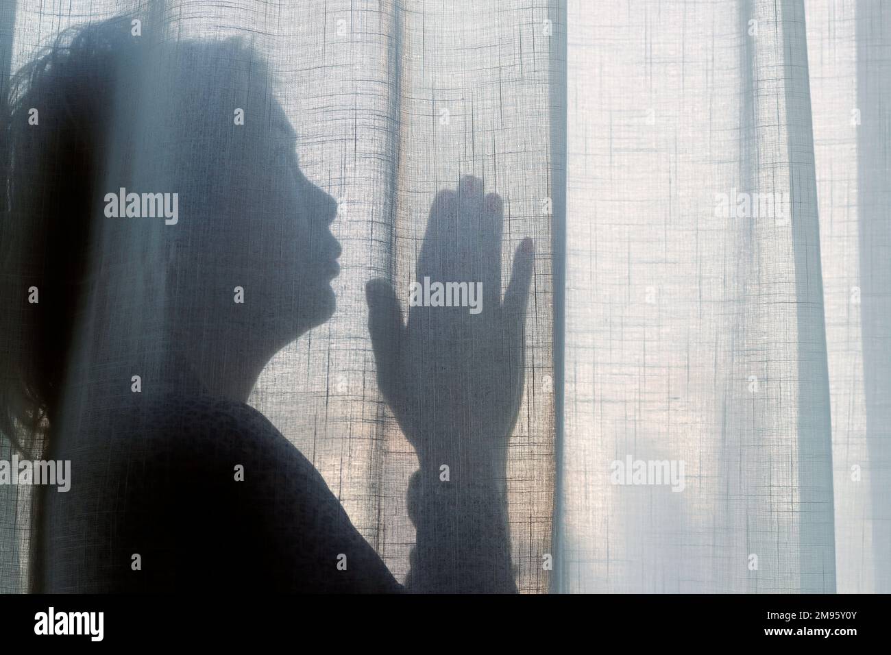 Semi transparent curtain hi-res stock photography and images - Alamy
