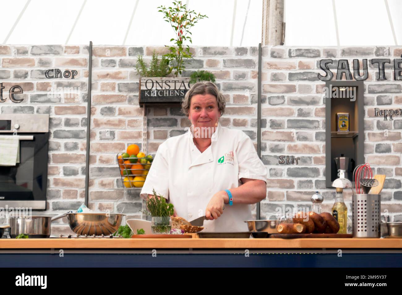 Natasha Caton "The Loving Chef", demonstrating her culinary skills ...