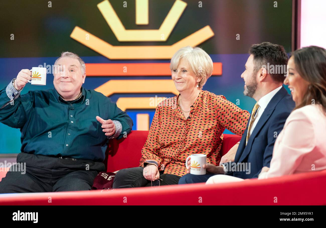 (left to right) Astrologer Russell Grant, Former presenter Debbie Rix ...