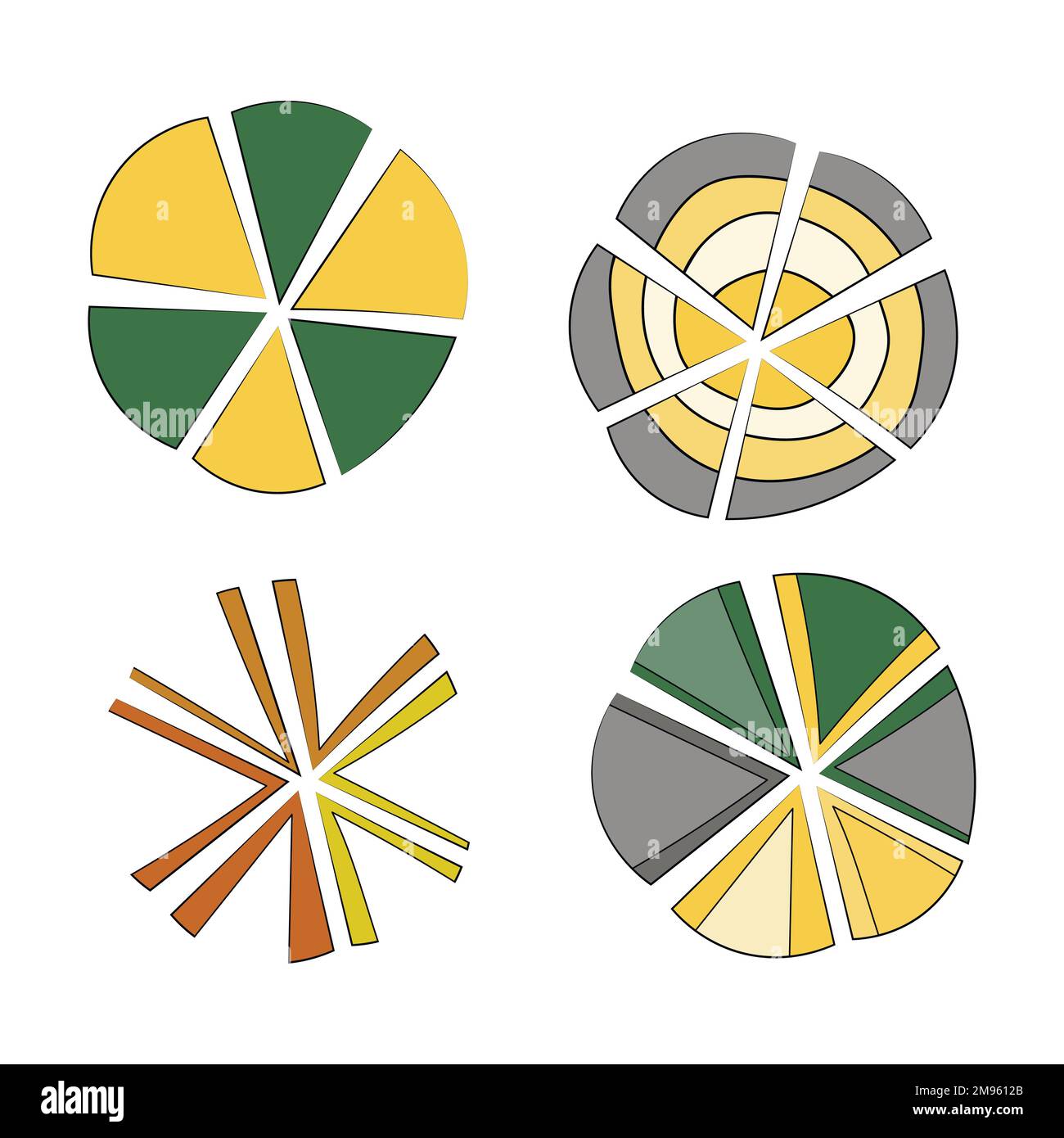 Geometric aboriginal art icon. Ethnic tribal rounded ornament. Afican ...