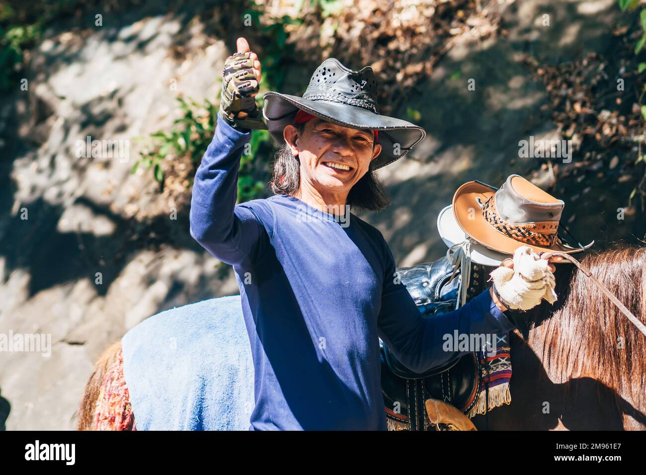 DA LAT, VIETNAM - MARCH 9, 2017: Portrait of a friendly Vietnamese man ...