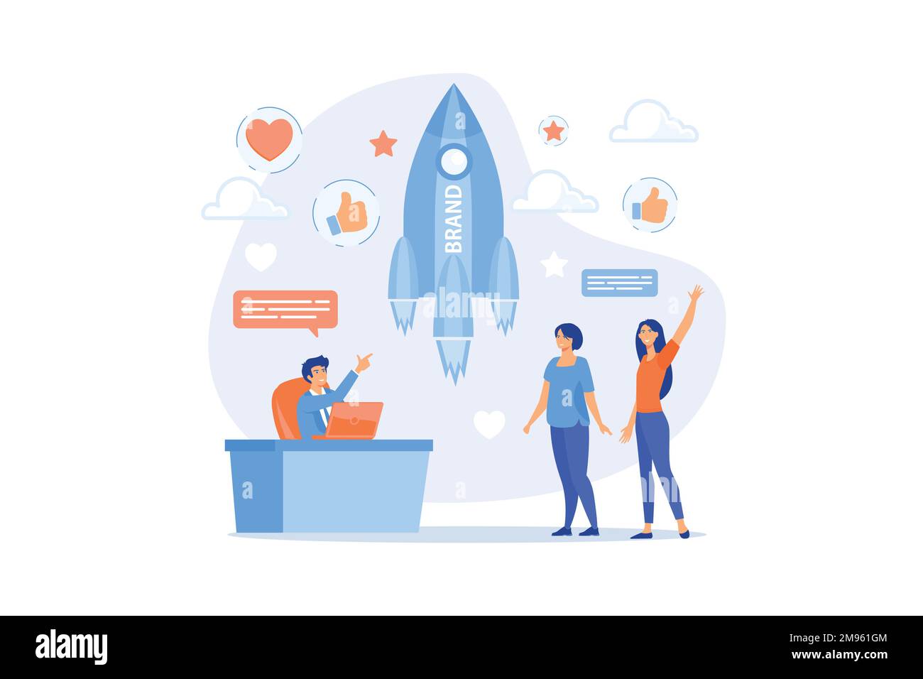 Launching the campaign Stock Vector Images - Alamy