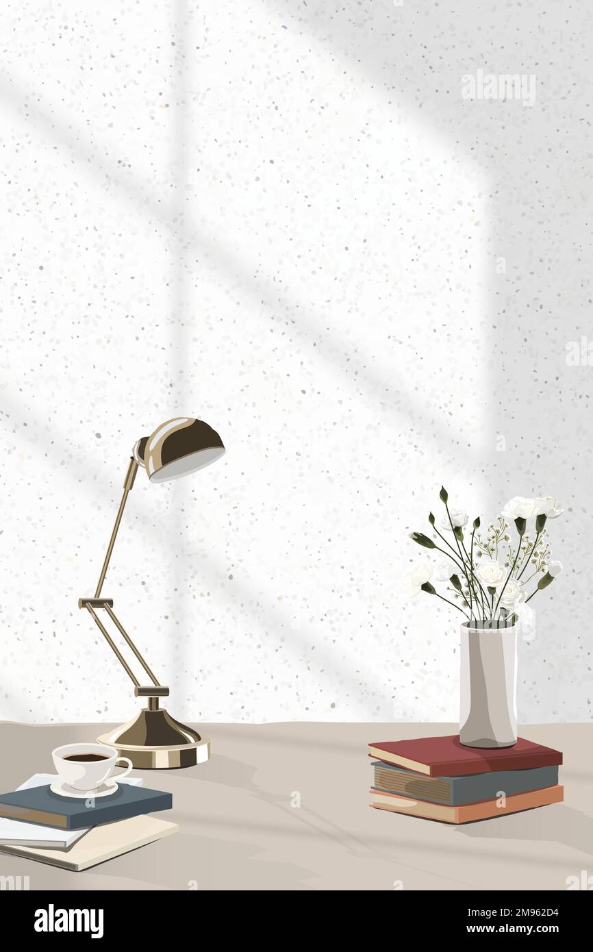 Lamp on a table Stock Vector Images - Alamy